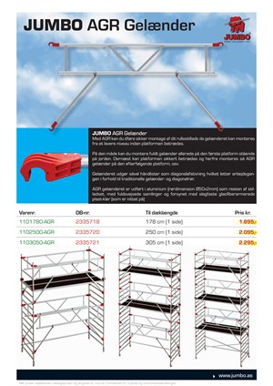 Se vores Katalog og løsblade lige her! – JUMBO Stillads