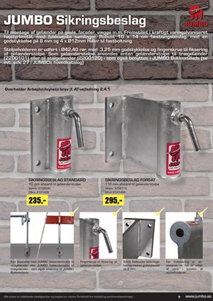 Se vores Katalog og løsblade lige her! – JUMBO Stillads